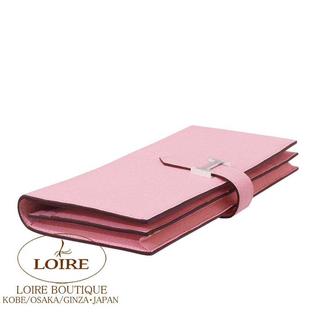 エルメス ベアン スフレ ローズサクラ シェーブル シルバー金具｜エルメス・バーキン専門店 ロワール ブティック